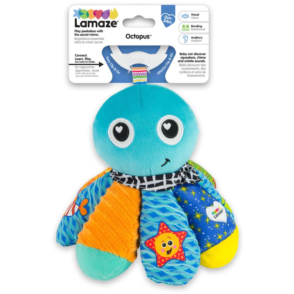 Order Lamaze - Salty Sam Octopus Clip On Toy Blue Now! | Jomla.ae