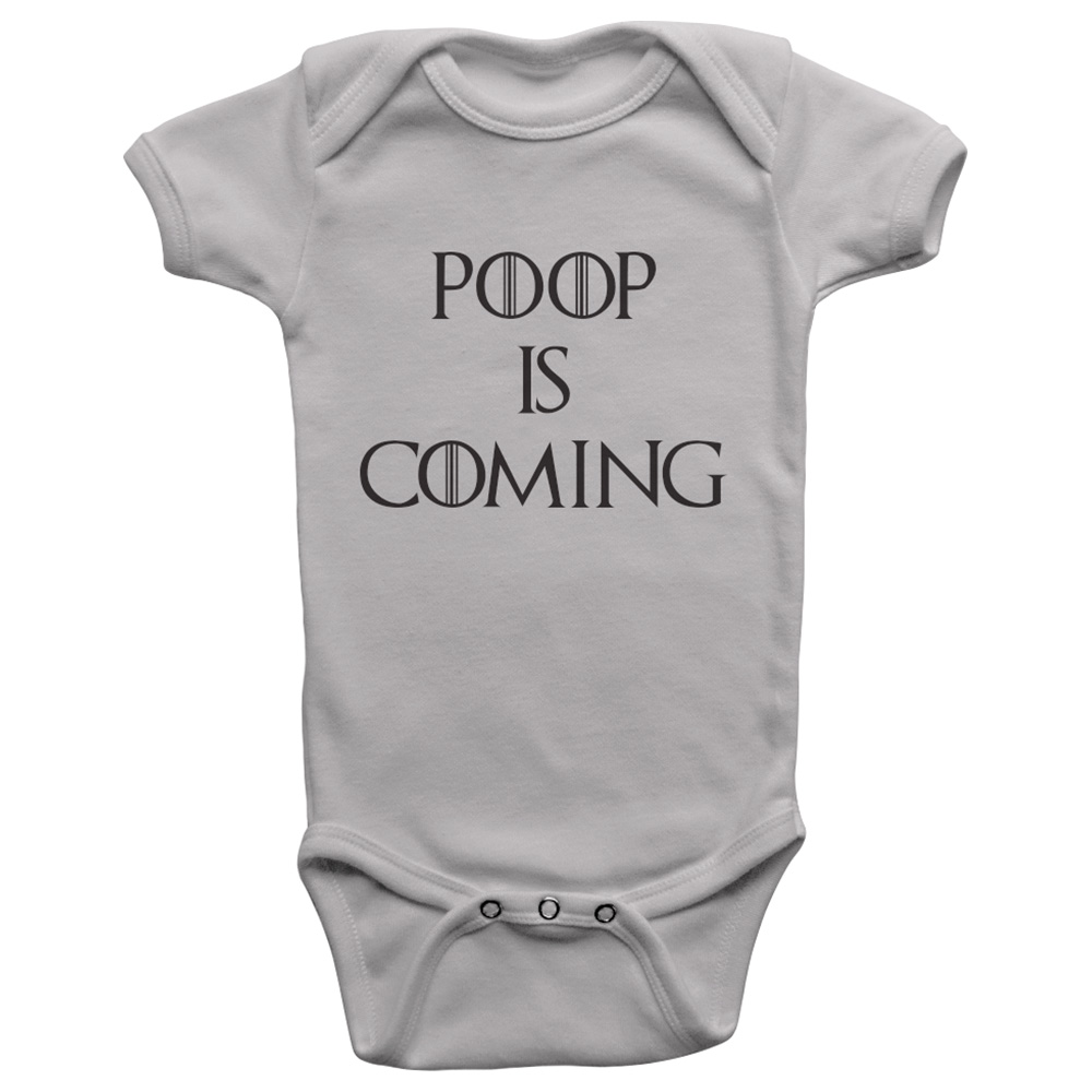 Order Limited Edition - Poop is coming Onesie Bodysuit Now! | Jomla.ae