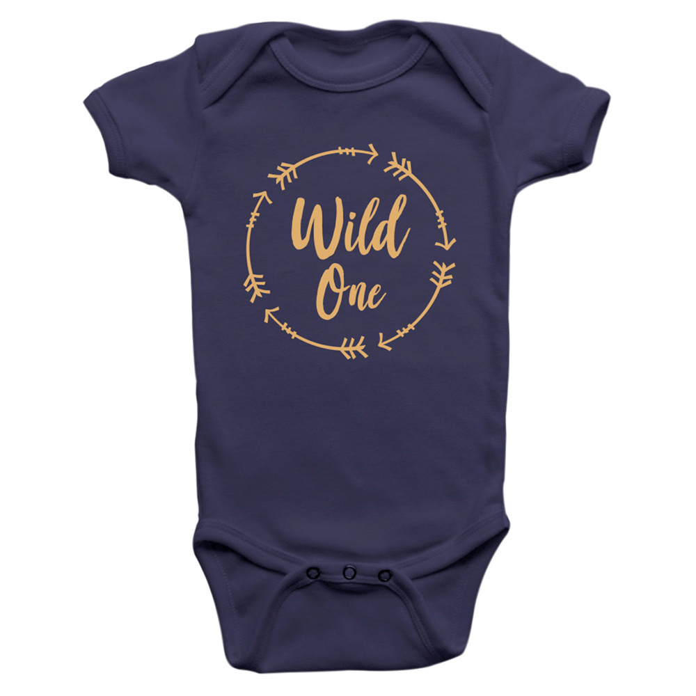 Order Limited Edition - Wild One Onesie Bodysuit - Navy Now! | Jomla.ae