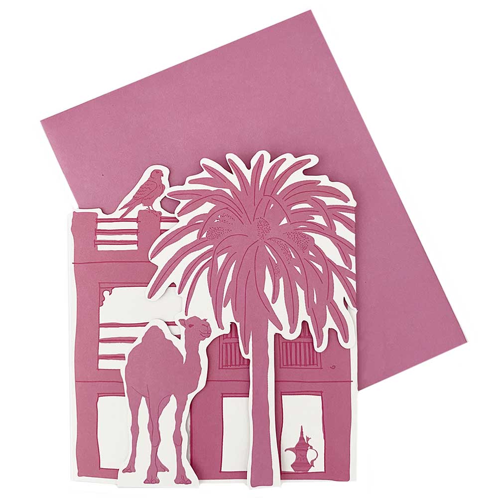 Order Little Majlis - 'Freej' Neighbourhood Greeting Card - Pink Now ...
