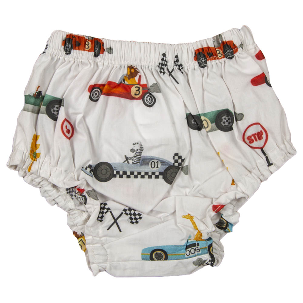 Order Little West Street - Racing Cars Reusable Diaper Cover White Now ...