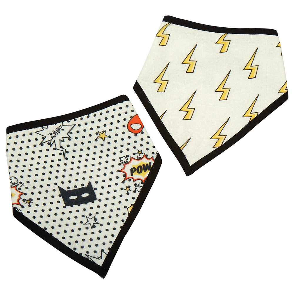 Order Little West Street - Superhero Bandana Bib Set - Black Now ...