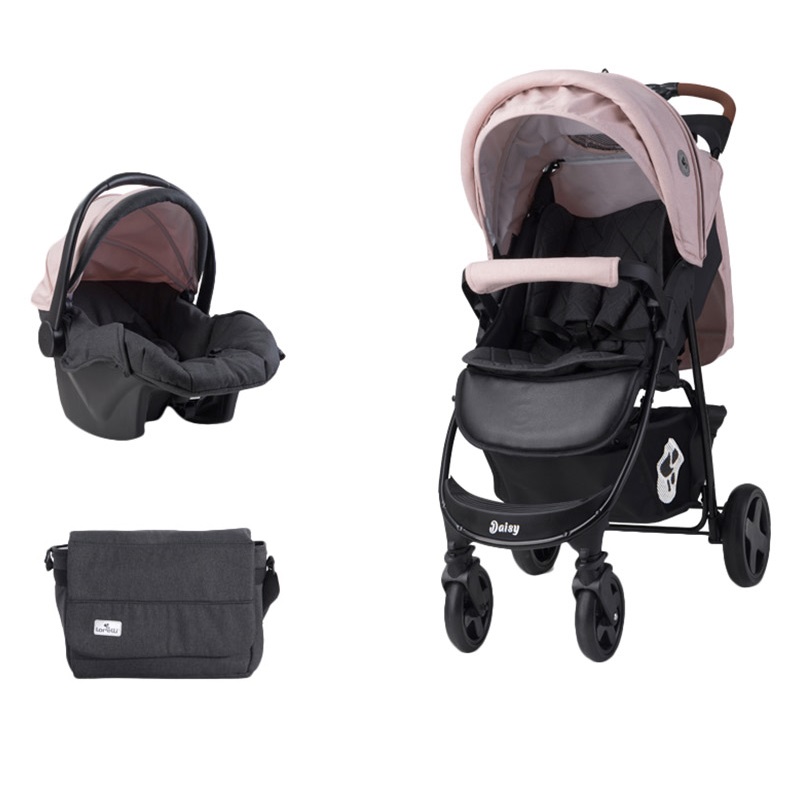Order Lorelli Classic - Baby Stroller Daisy Set - Black & Cameo Rose ...