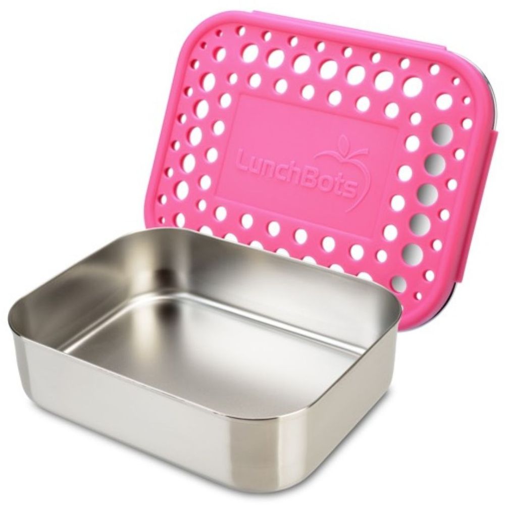 اطلب لانش بوكس 600 مل من لانش بوتس لون وردي Lunchbots Uno Bento Lunchbox | Jomla.ae