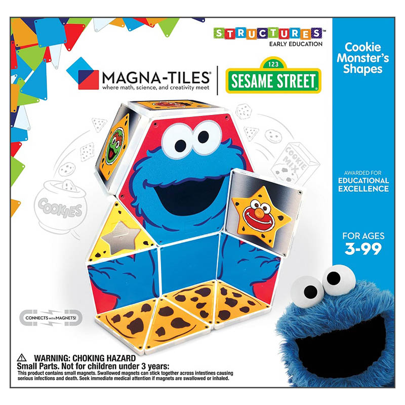 Order MAGNA-TILES - Structures Cookie Monster'S Shapes Now! | Jomla.ae