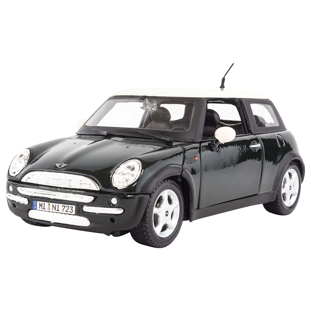 Maisto - 1:24 Scale-Mini Cooper - Green & White | Jomla.ae