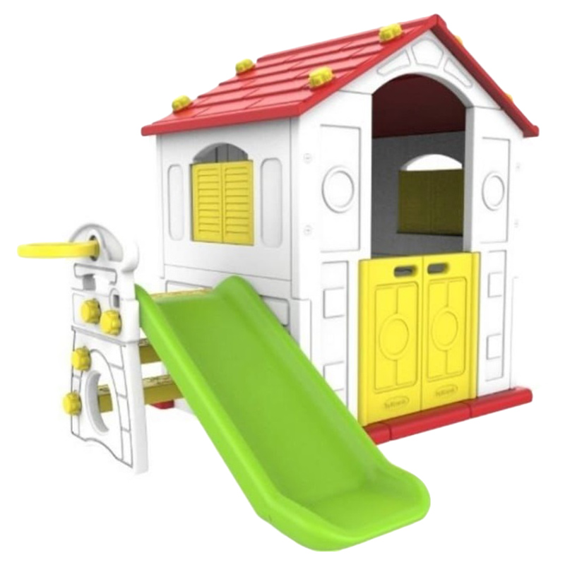 Order Megastar - Sunshine Playhouse With Slide & Hoops - Red White Now ...