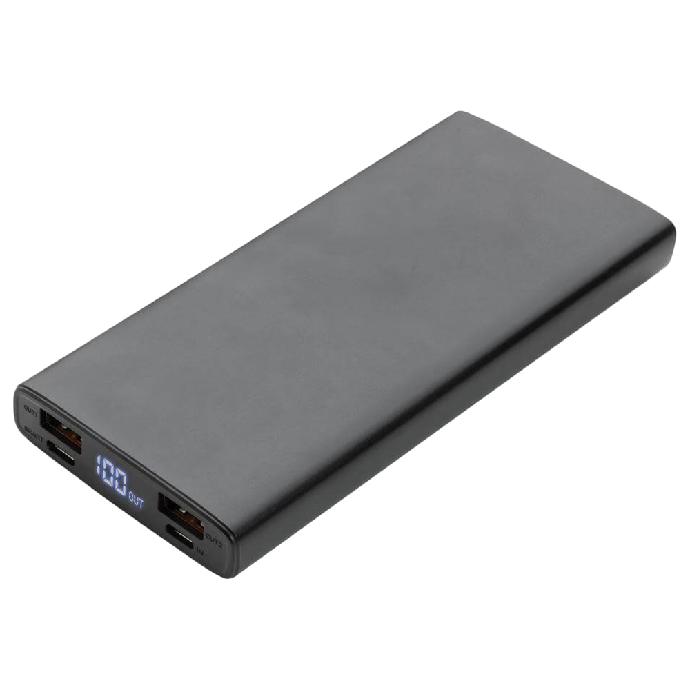 Memorii - Kepno Aluminium Powerbank - 10000Mah - Black | Jomla.ae