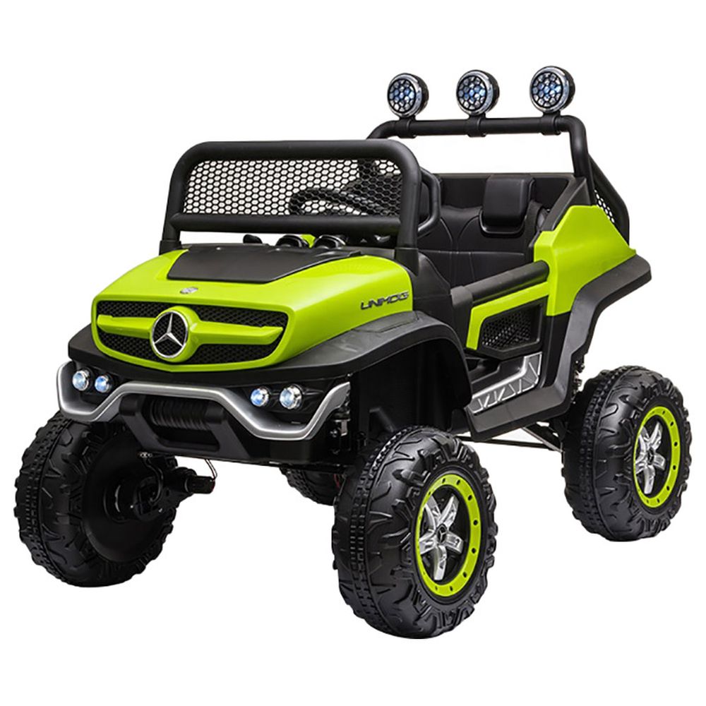 Order Mercedes Benz - Unimog Junior Rideon Electric Car 12V - Green Now ...