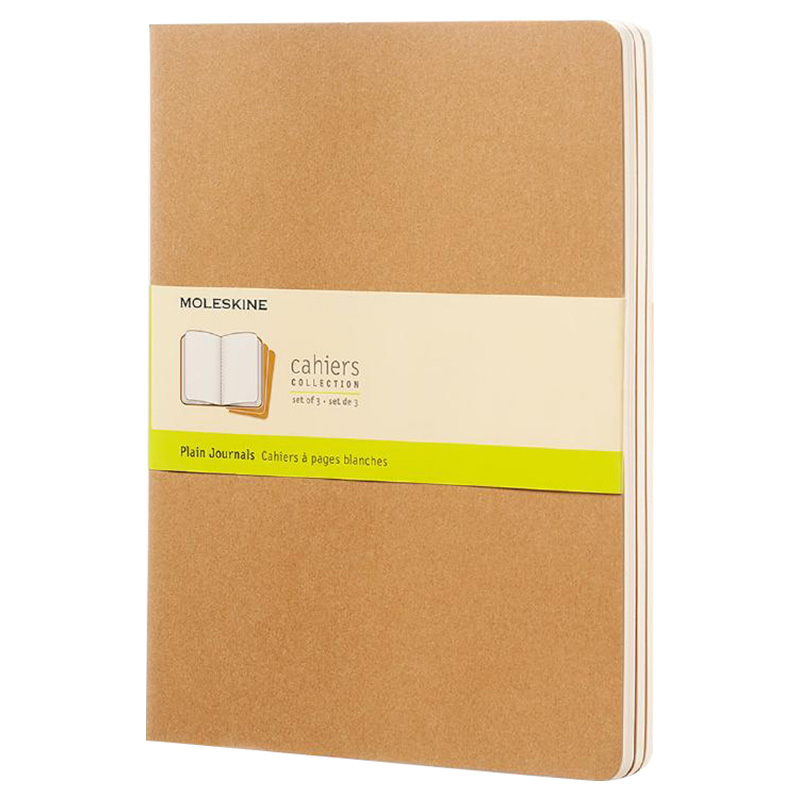 Order Moleskine Cahier Journals Extra Large Plain Kraft Now! | Jomla.ae