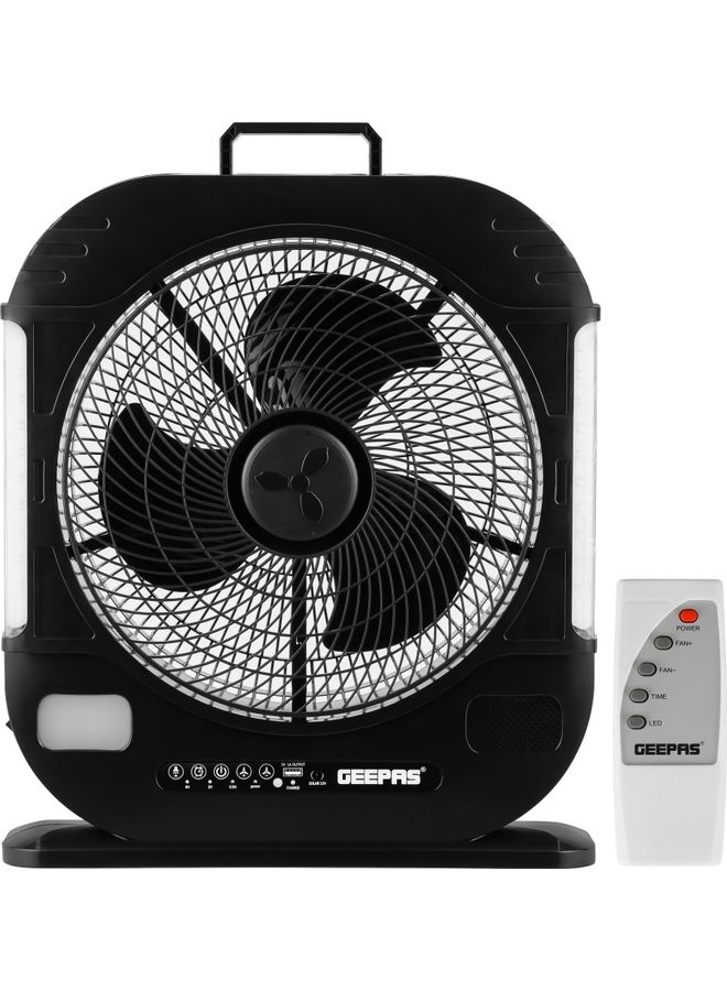 Order Geepas 12" Rechargeable Fan With Remote Control With Led Light ...