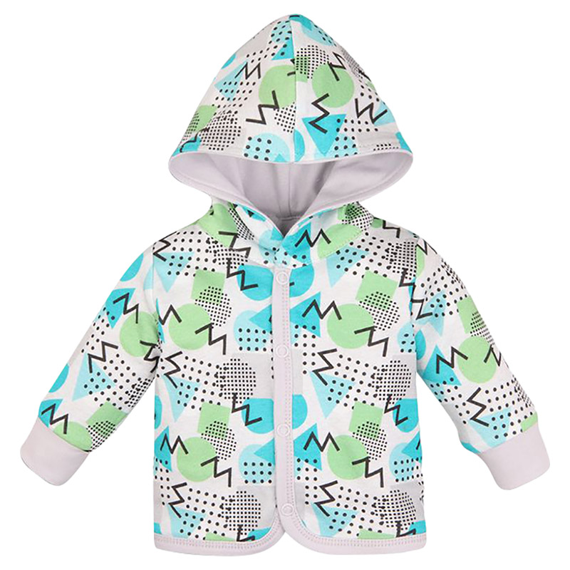 Nini - Organic Blue Pattern Blouson/Jacket | Jomla.ae