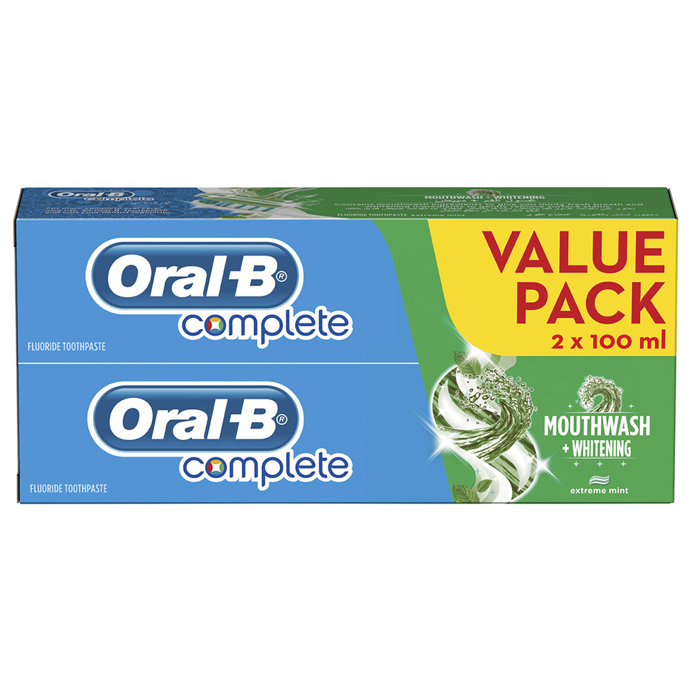 Order Oral B - Complete Mouthwash w/ Toothpaste Now! | Jomla.ae