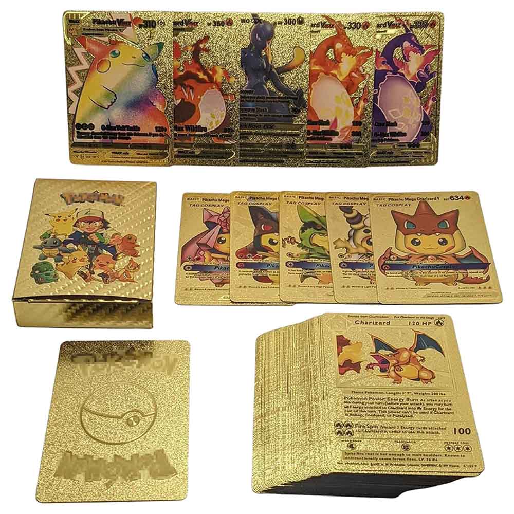 Order Pokemon - Golden Trading Cards Gold Foil Set - 55 Cards Now ...