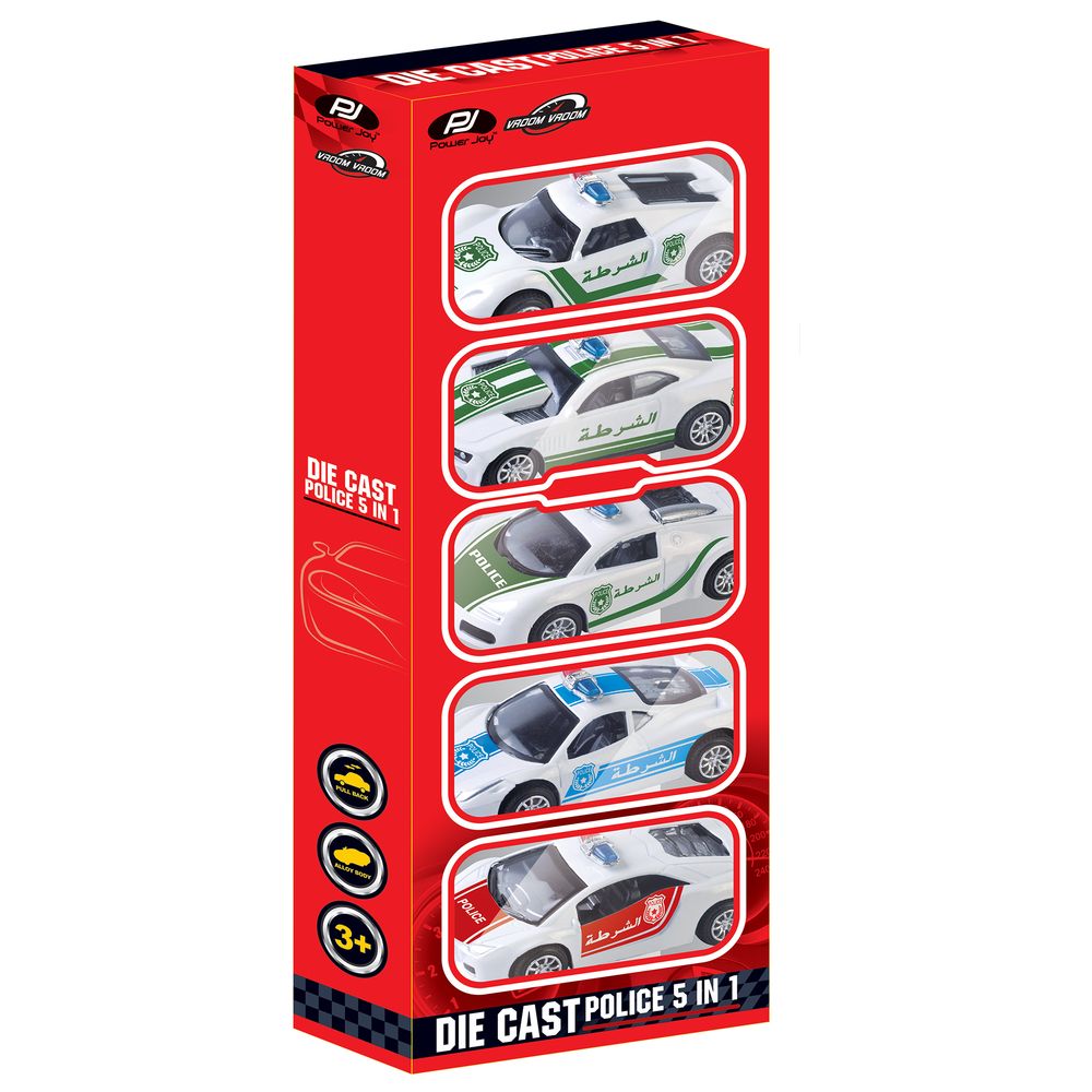 Order Power Joy - V.Vroom Diecast Police Car 5-in-1 Now! | Jomla.ae