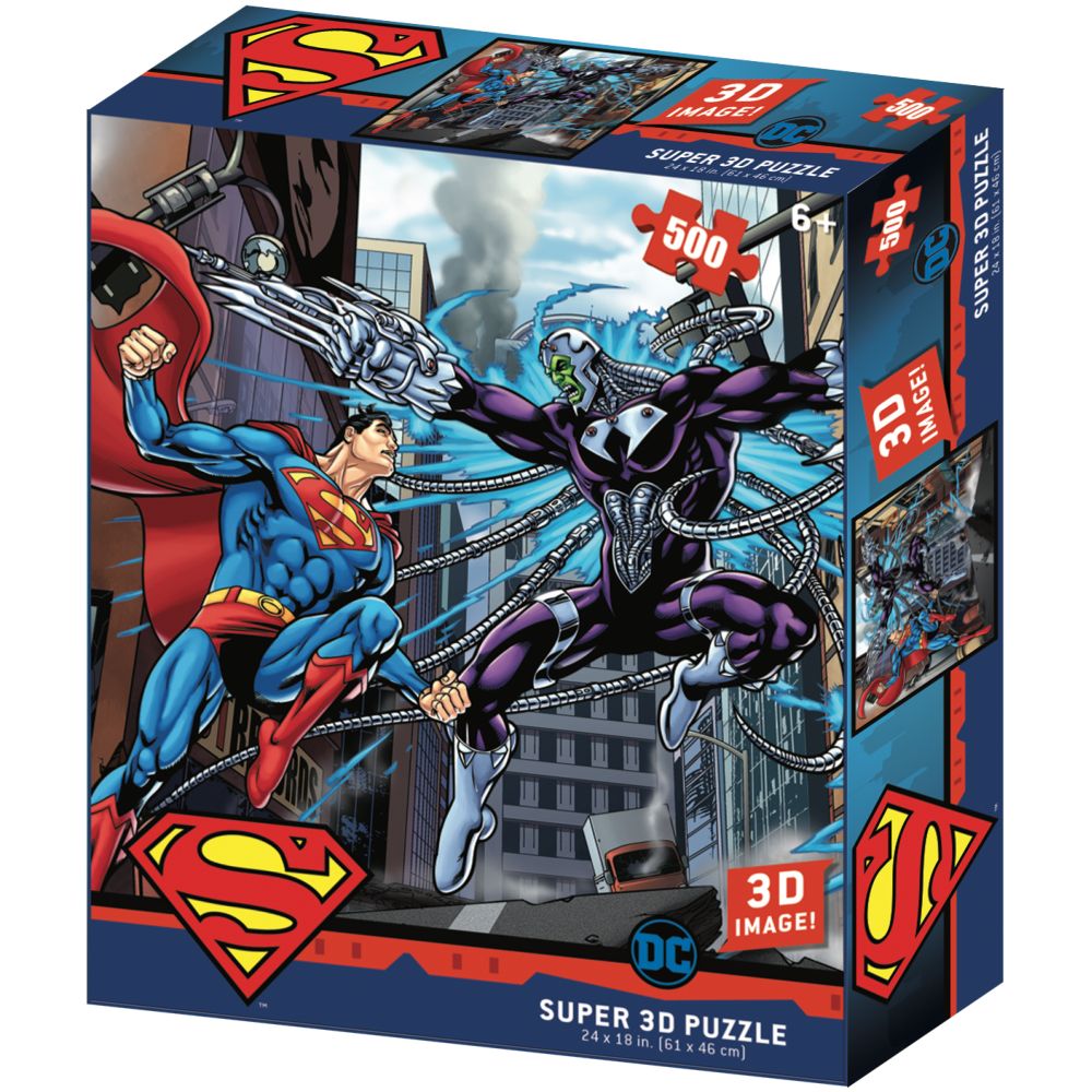 Prime 3D - DC Comics - Superman vs Brainiac 500pcs Puzzle | Jomla.ae