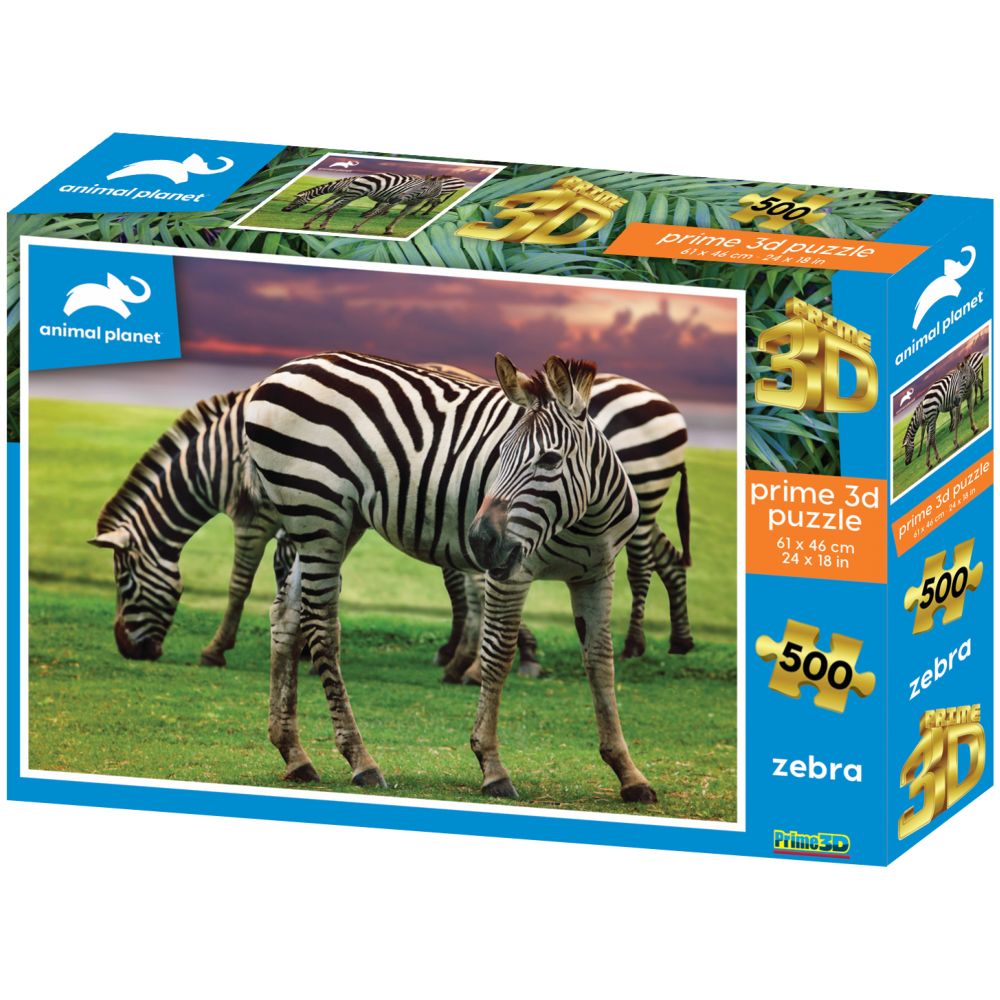 Order Prime 3D Puzzles - Anmal Planet - Zebra 500pcs Puzzle Now! | Jomla.ae
