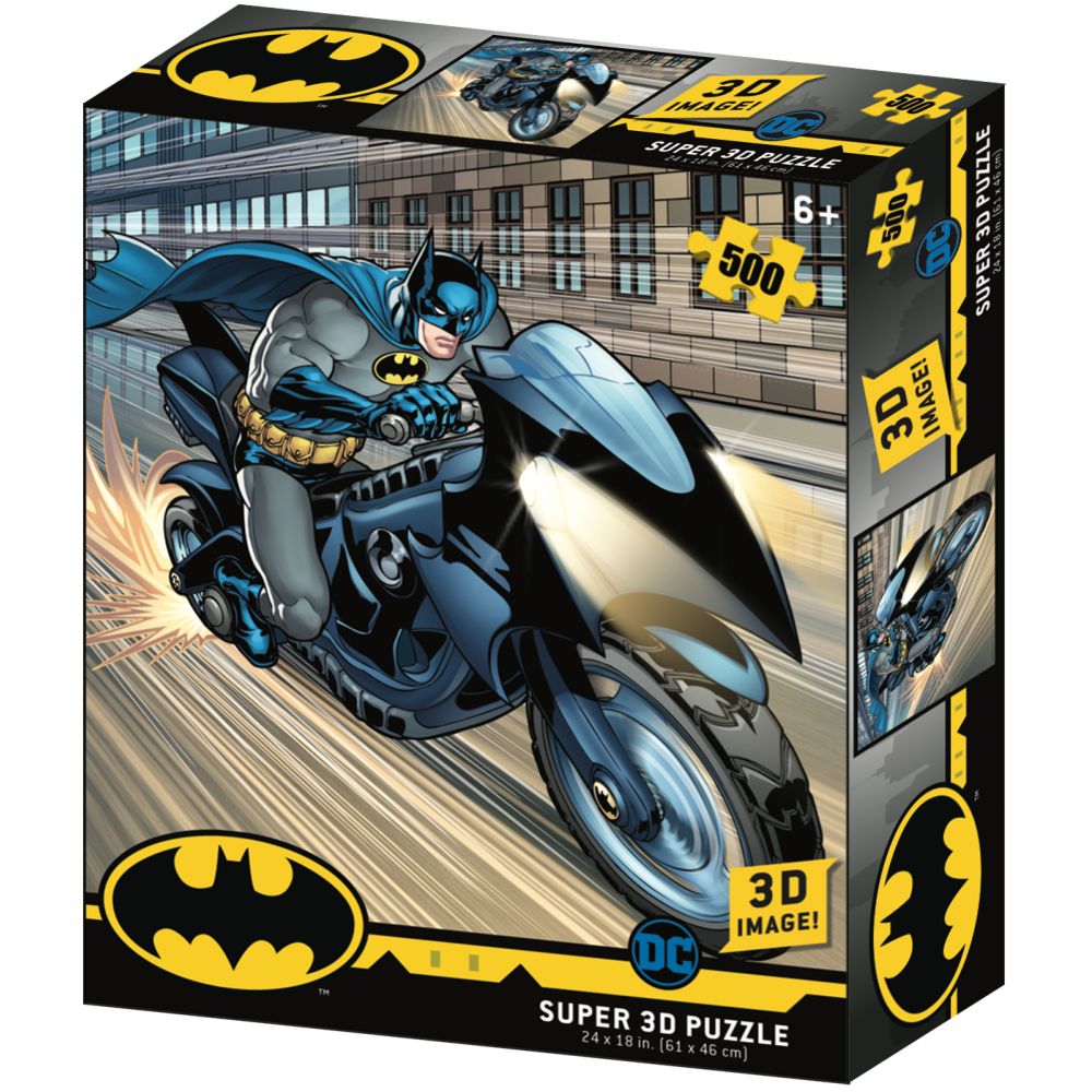 Prime 3D Puzzles - DC Comics - Batcycle 500pcs Puzzle | Jomla.ae