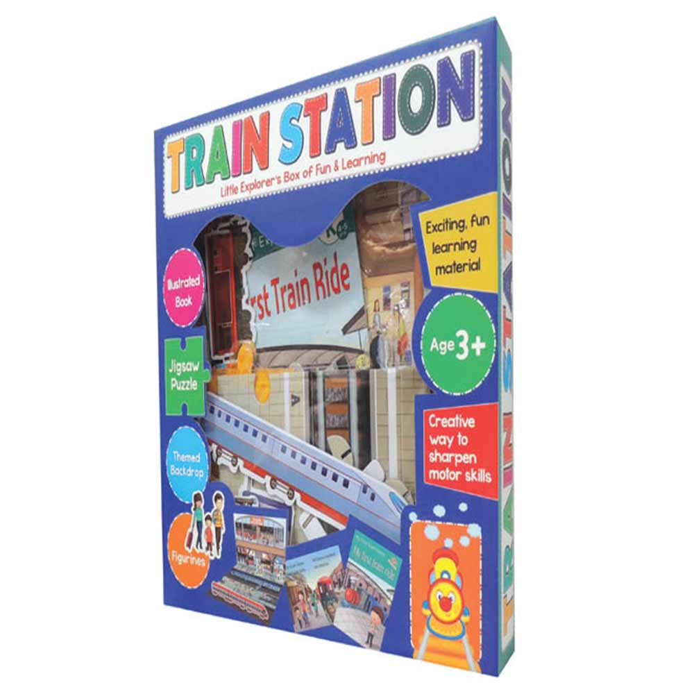 Order Puzzle Train Station Little Explorer's Box Now! | Jomla.ae