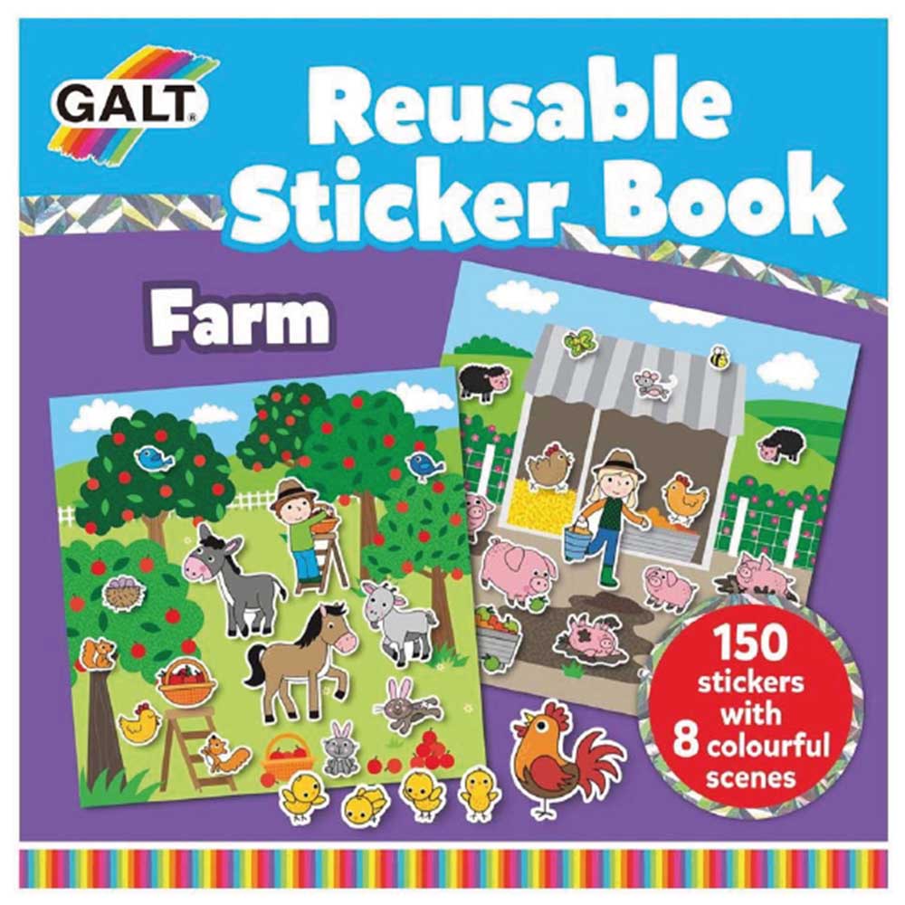 Reusable Sticker Book - Farm | Jomla.ae