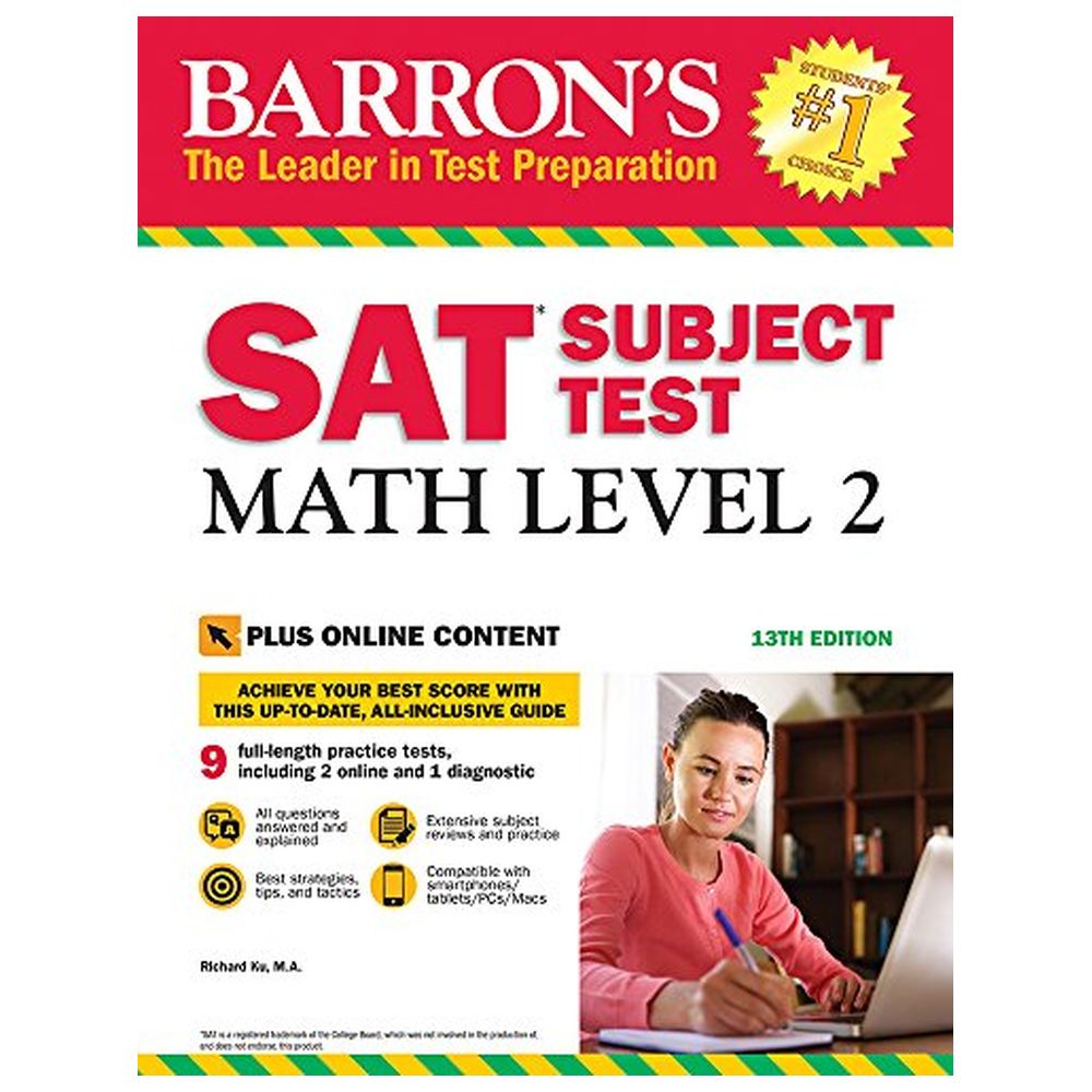 Order SAT Subject Test: Math Level 2 With Online Tests - Book Now ...