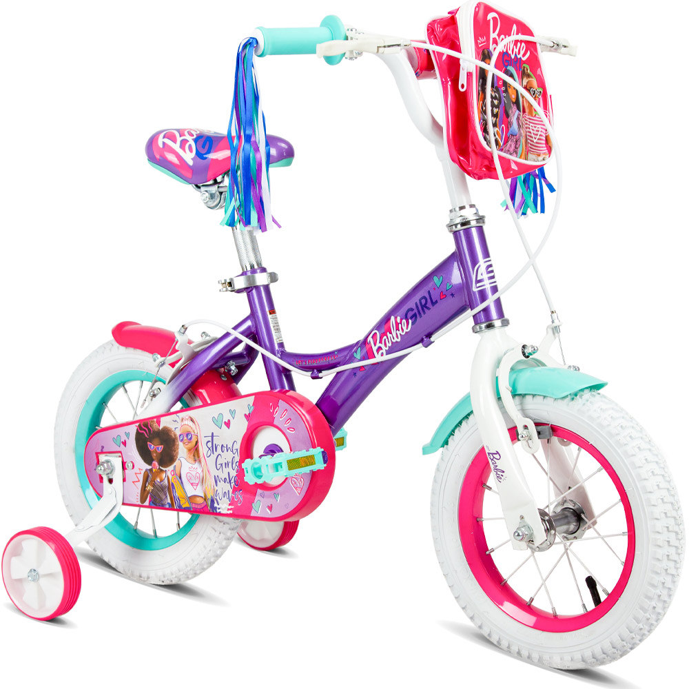 Spartan - 12" Barbie Girl Bicycle with Removable Zippered Bag | Jomla.ae