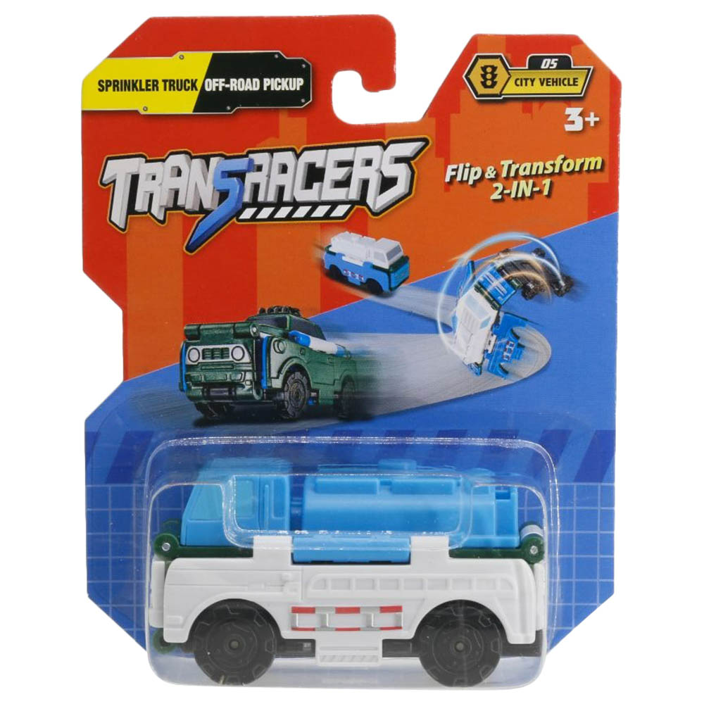 Transracers - 2-In-1 City Vehicle Sprinkler Truck & Off-Road Pickup ...