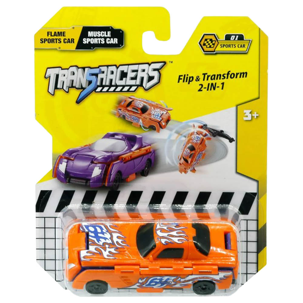 Transracers - 2-In-1 Flame & Muscle Sports Car | Jomla.ae