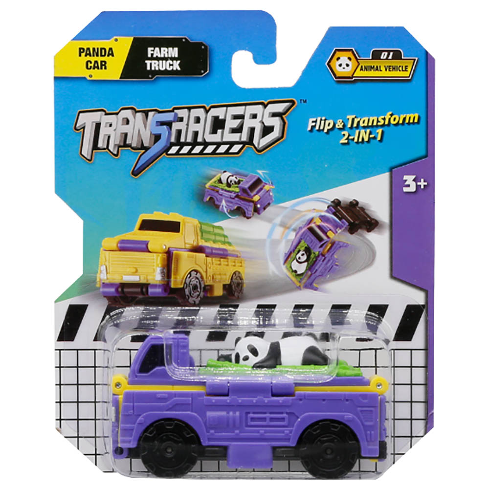 Transracers - 2-In-1 Flip Vehicle Panda Car To Weeding Truck | Jomla.ae