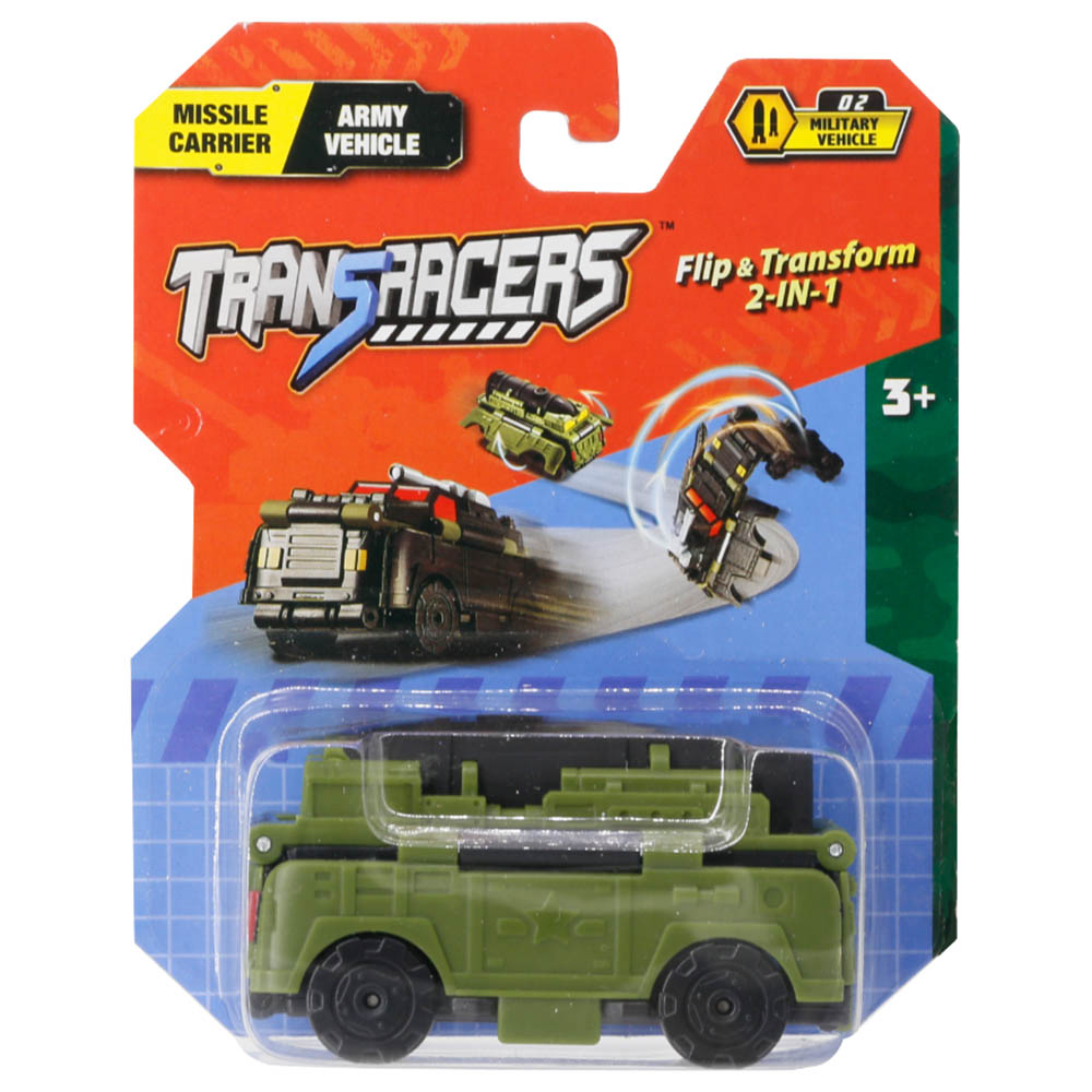 Order Transracers - 2-In-1 Flipcars - Missile Carrier & Army Vehicle ...