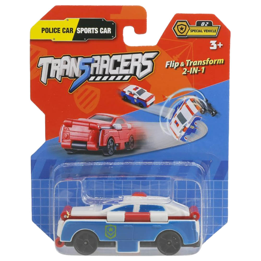 Order Transracers - 2-In-1 Special Vehicle - Police Car & Sports Car ...