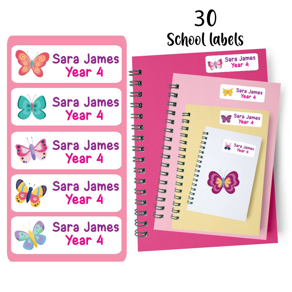 Twinkle Hands - Personalized Book Labels Butterflies Theme | Jomla.ae