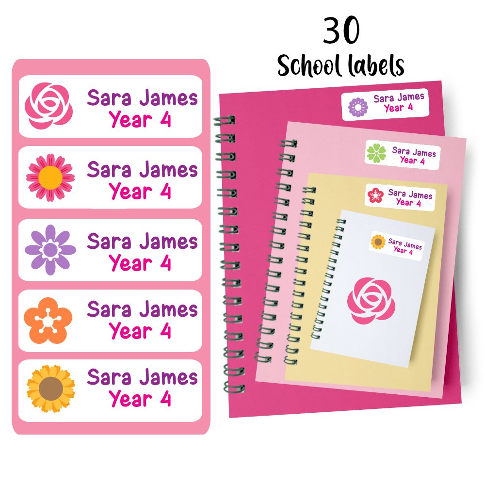Order Twinkle Hands - Personalized Book Labels Flowers Theme Now ...