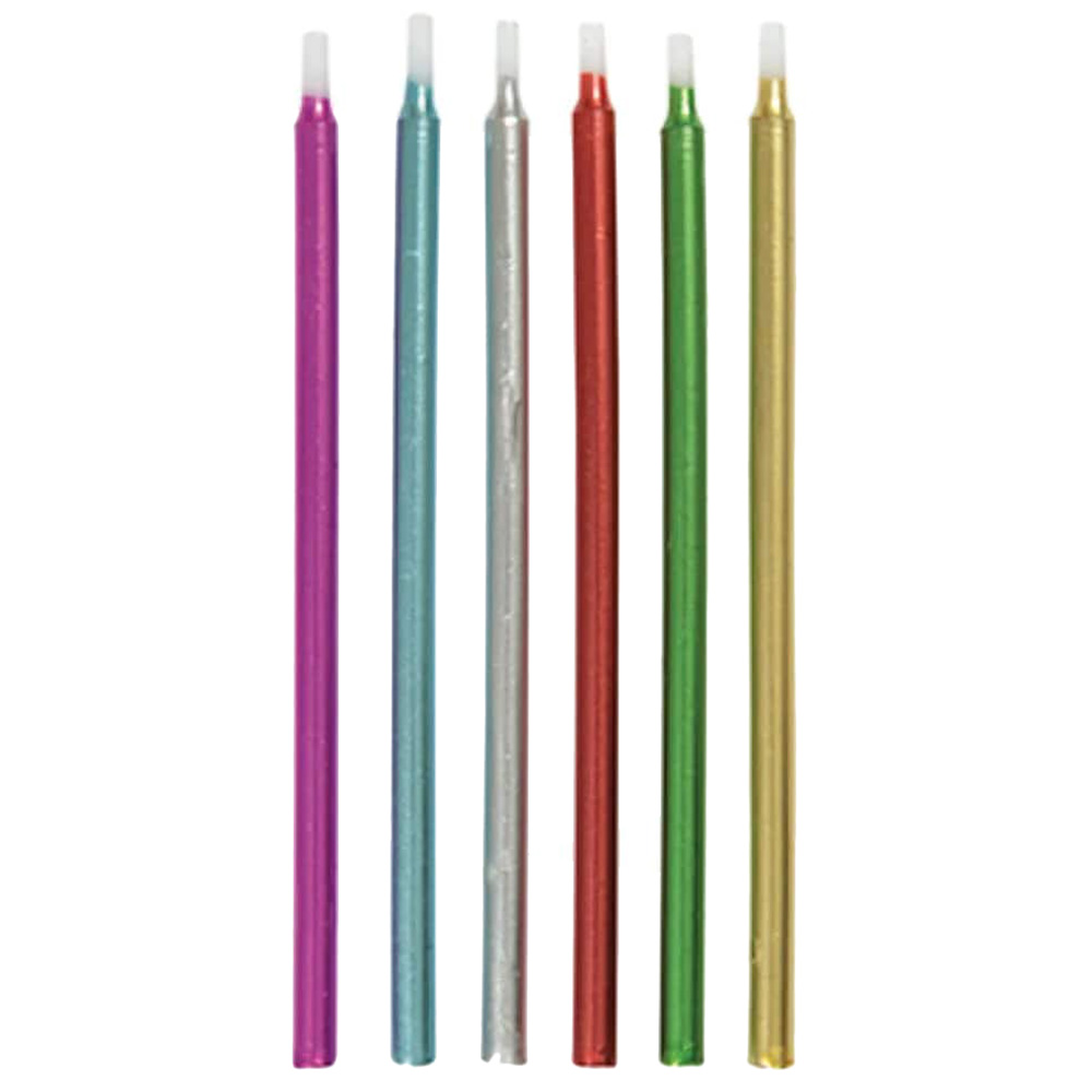 Order Unique - Birthday Metallic Candles - 12Pc-Set - 5 Inch Now ...