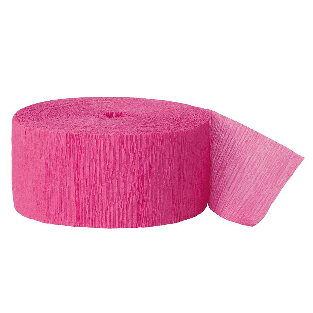 Order Unique - Bright Pink Crepe Streamer Now! | Jomla.ae