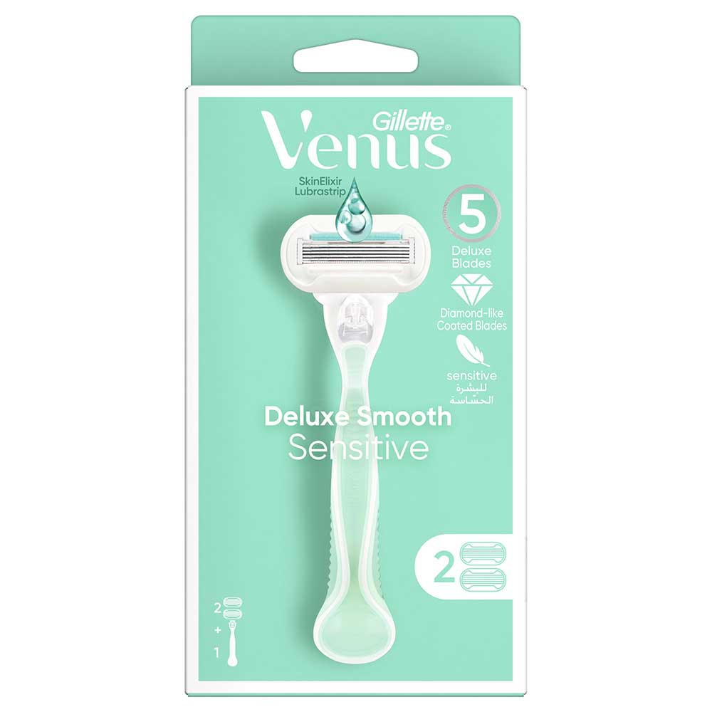 Order Venus - Deluxe Smooth Sensitive Razor with 2 Blade - Green Now ...
