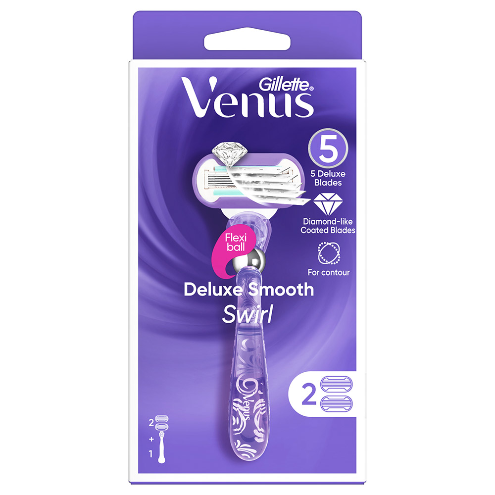 Order Venus - Deluxe Smooth Swirl Razor Handle with Blade - Purple Now ...
