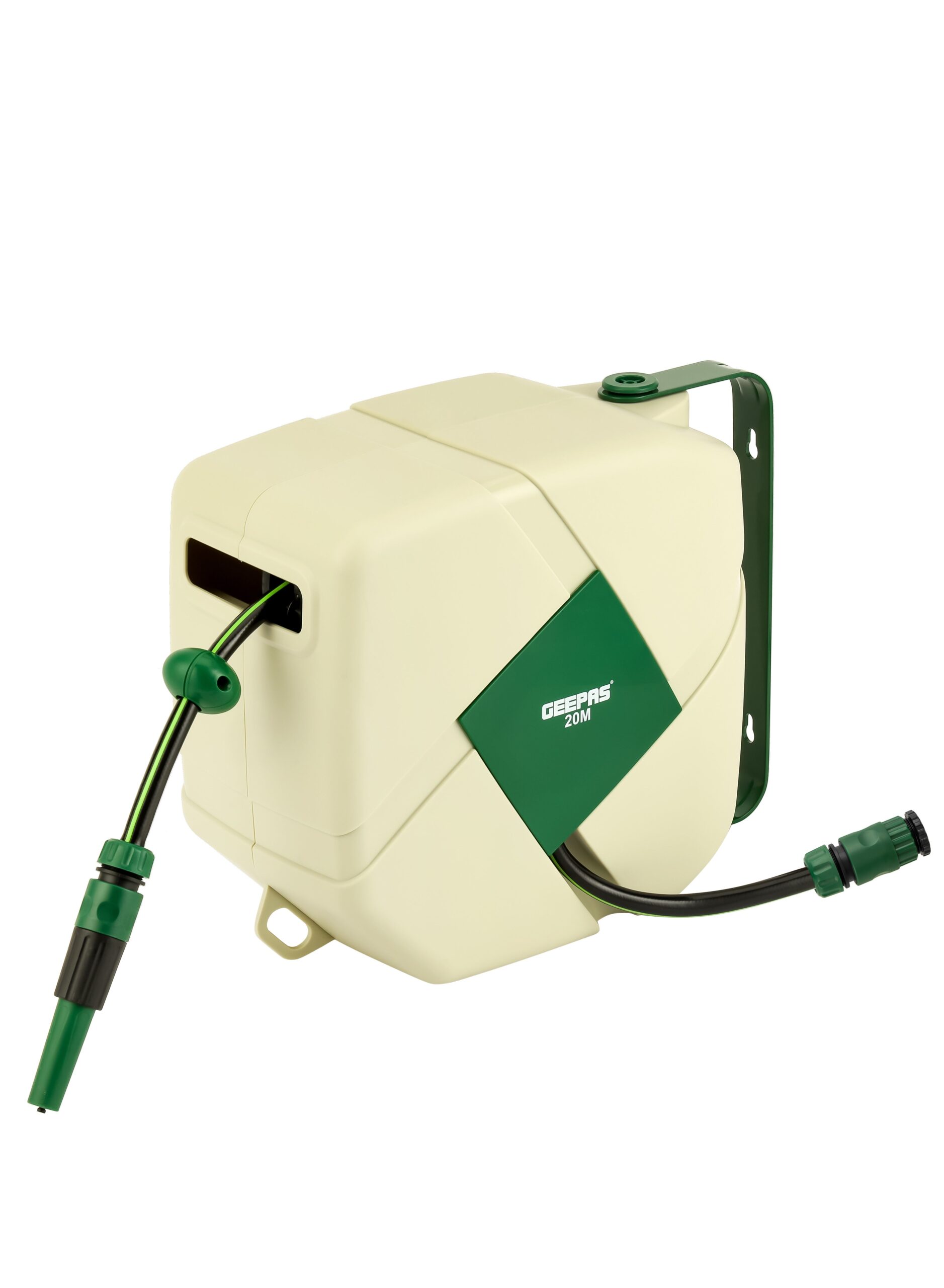 Geepas 20 M Auto Rewind Hose Reel- , Stop Anywhere Lock Mechanism And ...