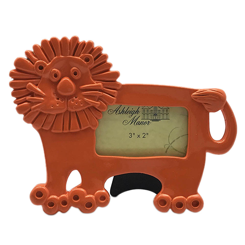 Order eBarza - Handmade Zinc Lion Photo Frame Kids - Brown Now! | Jomla.ae