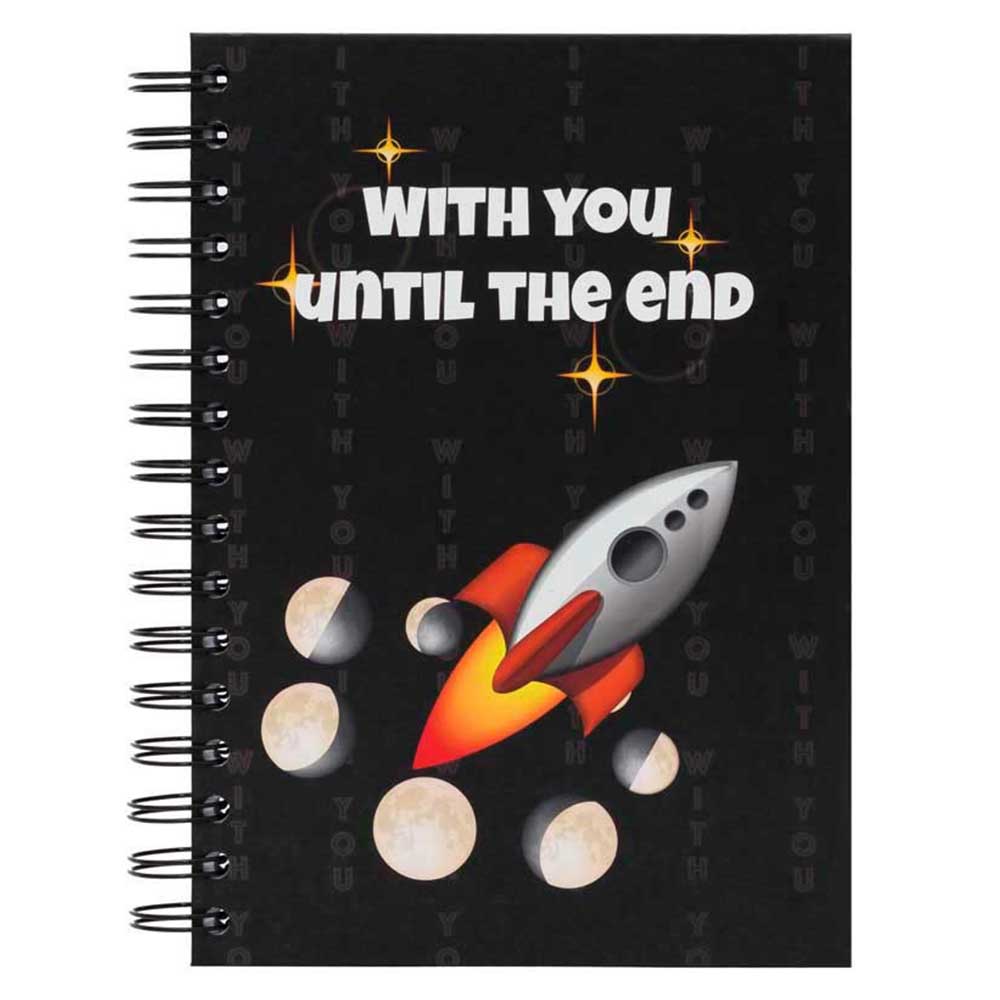 emoji - With You Until The End A5 Notebook | Jomla.ae