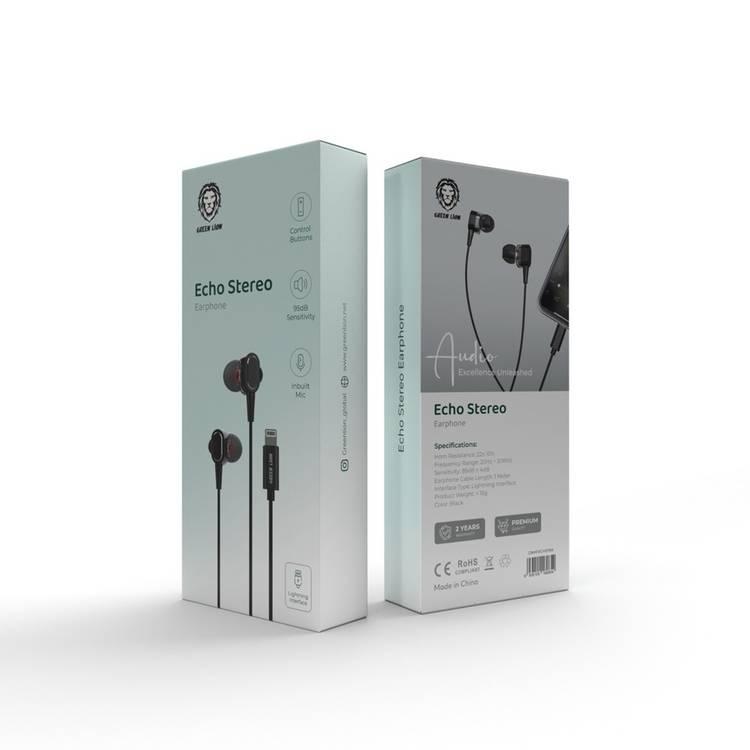 Order Green Lion Echo Stereo Earphones - Black Now! | Jomla.ae