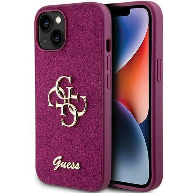 Order Guess Fixed Glitter Case with Big 4G Logo - Purple - iPhone 15 ...