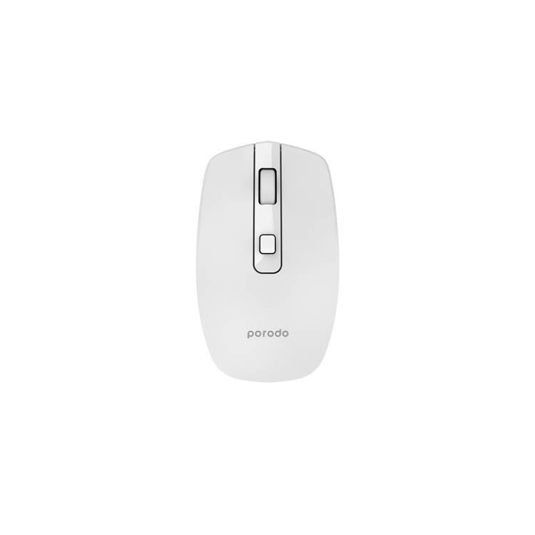 Order Porodo 1600 DPI Wireless Mouse Dual Mode - White Now! | Jomla.ae