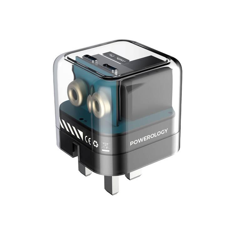 Order Powerology Transparent 35W PD Dual USB-C Wall Charger With ...