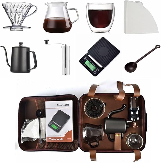 Order Travel Set V60 Pour Over Coffee Maker Now! | Jomla.ae