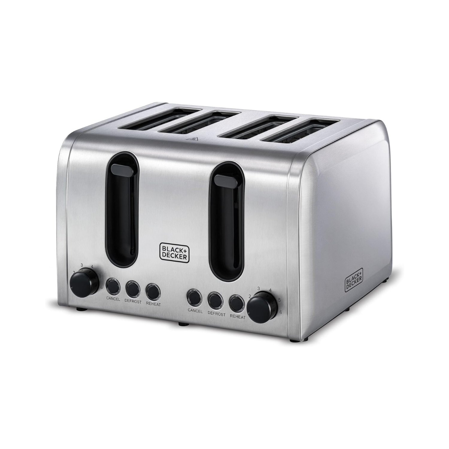 Order Black+Decker 4 Slice Stainless Steel Toaster, Silver - Et444-B5 ...