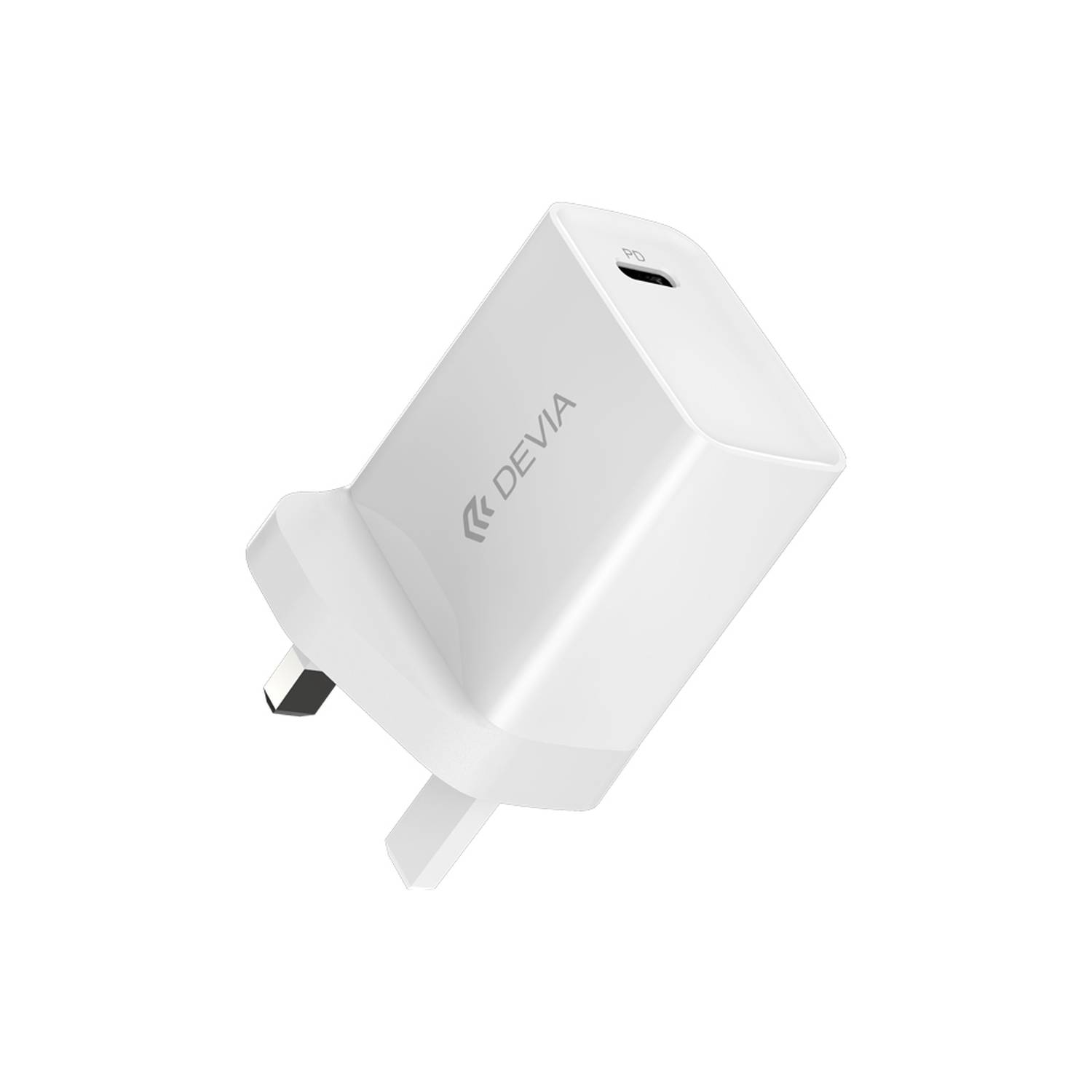 Order Devia Smart Series PD Quick Charger UK 20W - White Now! | Jomla.ae