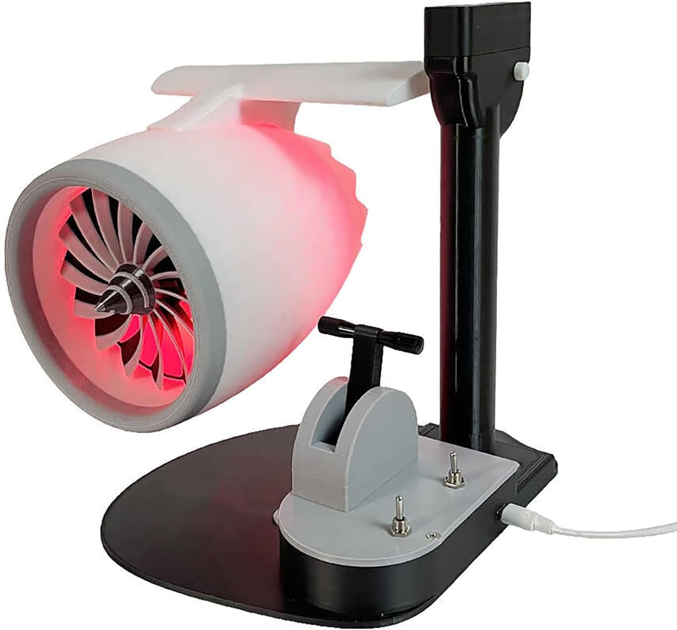 Order Aircraft Engine Desktop Fan, Push Rod Adjustable Speed Fan With ...