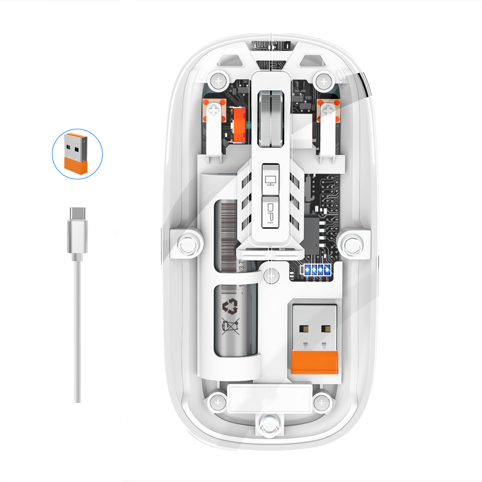 Order O Ozone Bluetooth Wireless Mouse, Transparent Magnetic Mouse ...