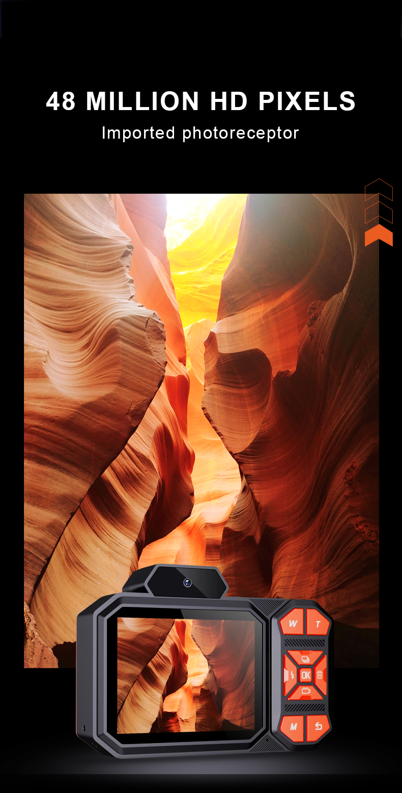 Order Porodo 48MP Full HD 1080 Digital Camera 18X digital Zoom - Orange ...